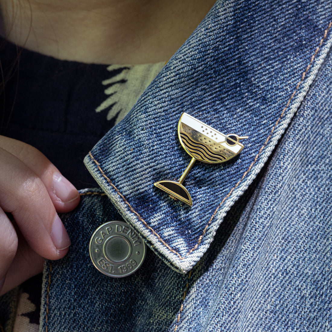 Manhattan Cocktail Enamel Pin – Pretty Useful Co.